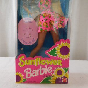 Barbie | Toys | Vintage Sunflower Barbie Sunflower Print Dress 994 ...